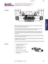 Directional Control Valves Technical Information - Sauer-Danfoss