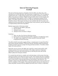 THROWER'S TEN EXERCISE PROGRAM