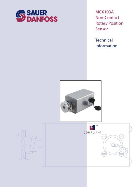 MCX103A Non-Contact Rotary Position Sensor ... - Sauer-Danfoss