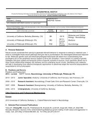 NIH biosketch example