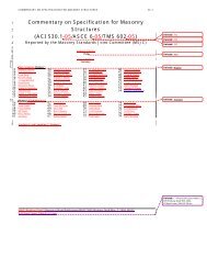 Building Code Requirements for Masonry Structures (ACI 530-05 ...