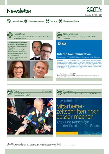 Erfolgreiche Steuerung der Kommunikation - SCM