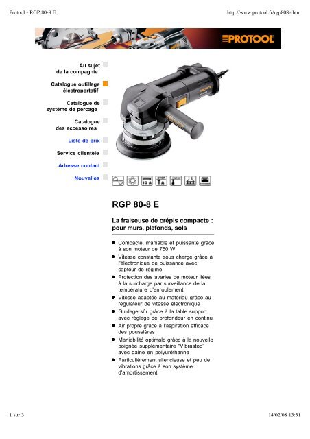 Protool - RGP 80-8 E