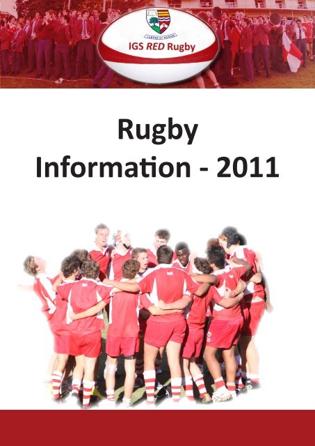 Rugby Information - 2011 - Ipswich Grammar School