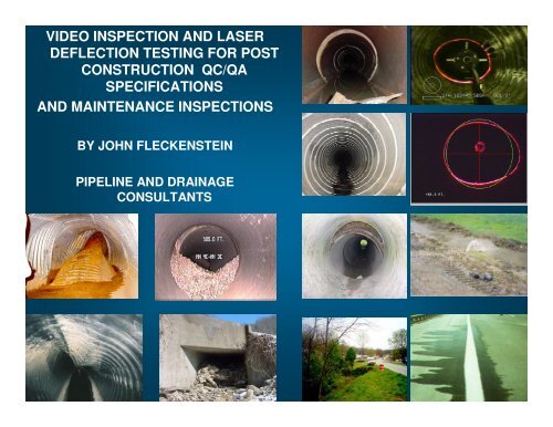 video inspection and laser deflection testing for post - AASHTO ...