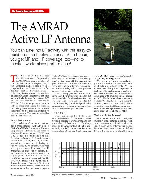The AMRAD Active LF Antenna - ARRL