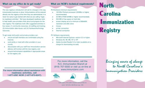 What is the NCIR? - Immunization Branch