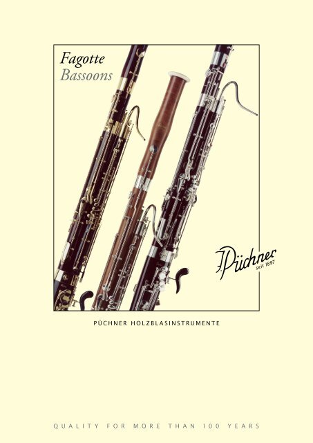Fagotte Bassoons - Püchner, Nauheim