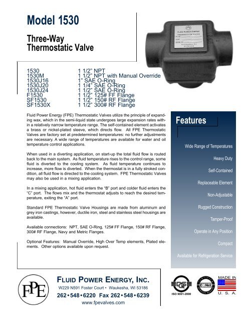 Model 1530 - Fluid Power Energy