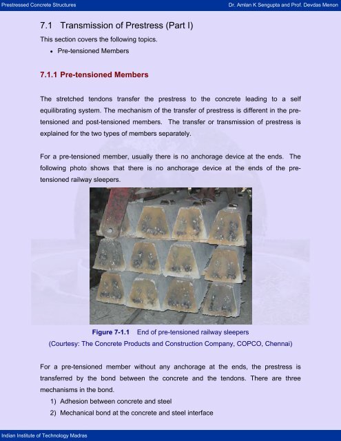 Design Of Prestressed Concrete Beam Nptel - The Best Picture Of Beam