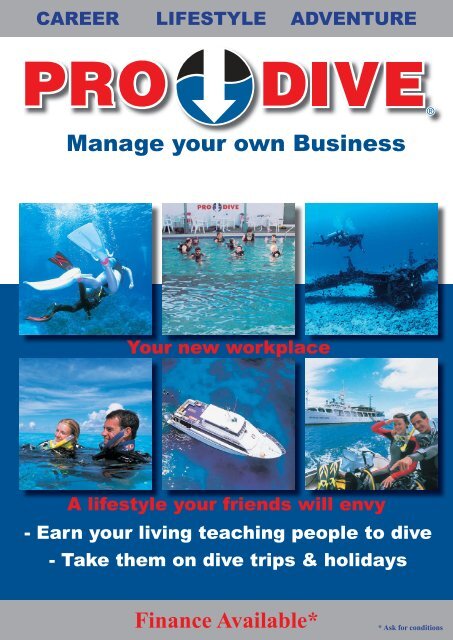 Franchise Brochure.indd - Online Scuba Diving Booking System