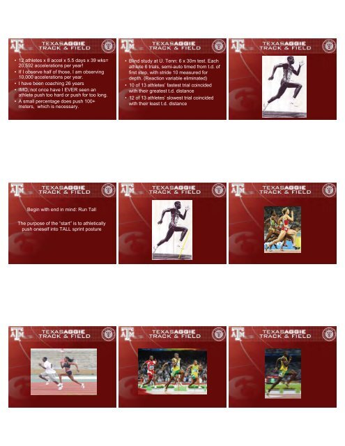 Vince Anderson - Sprint Training - Championship Productions