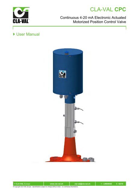 CLA-VAL CPC - Cla-Val UK