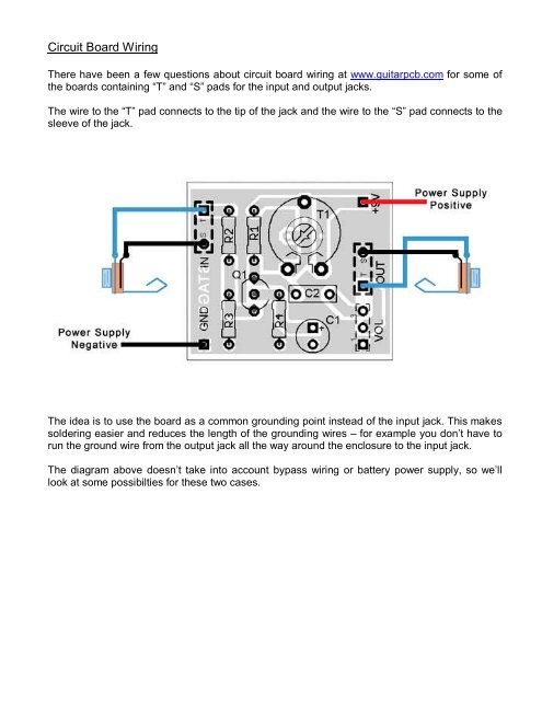 Circuit Board Wiring - GuitarPCB.com