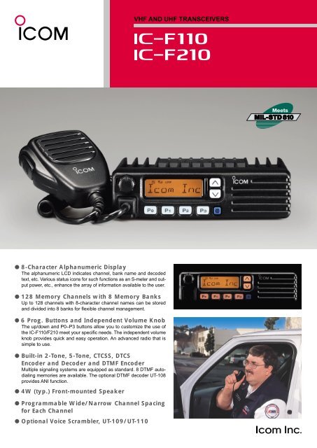 Icom IC-F110/F210 - RadCom
