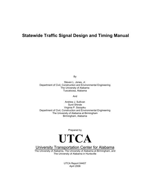 Statewide Traffic Signal Design and Timing Manual - University ...