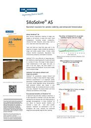 SiloSolve® MC product sheet - Chr. Hansen