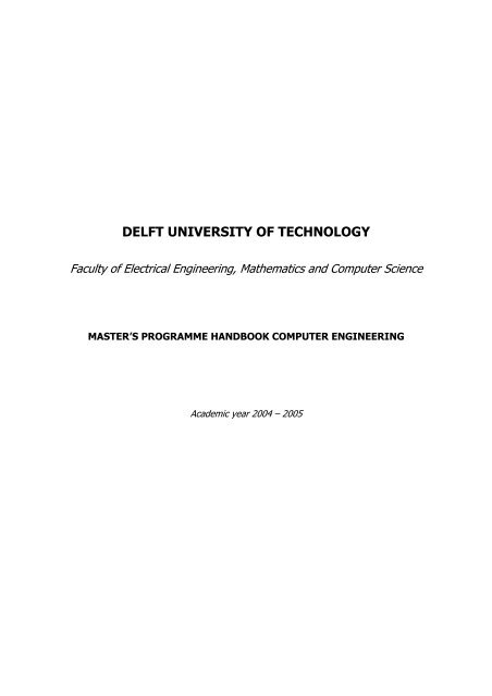 DELFT UNIVERSITY OF TECHNOLOGY - TU Delft Studentenportal
