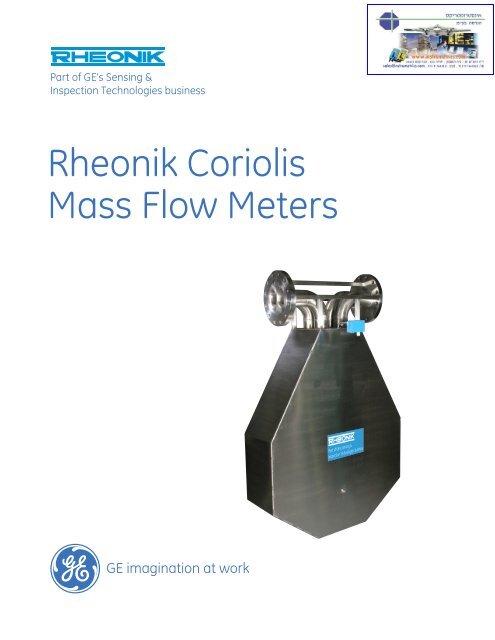 Rheonik Coriolis Meter General Brochure