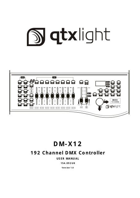 DM-X12 192 Channel DMX Controller - CDN