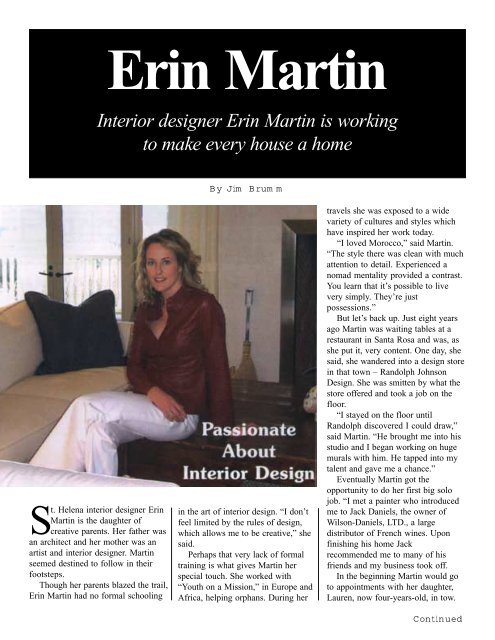 Erin Martin Pagemaker - Jim Brumm