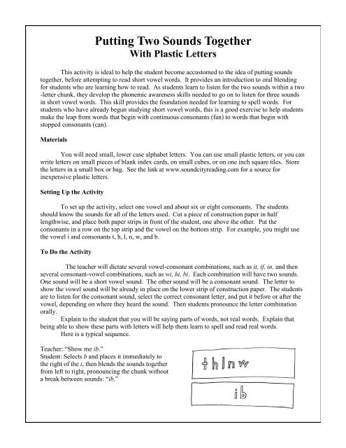 Putting Two Sounds Together - Sound City Reading