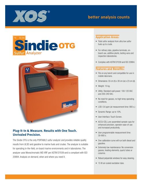 Sindie On-The-Go Brochure - XOS