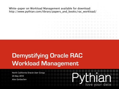 Demystifying Oracle Rac Workload Management Part Nocoug