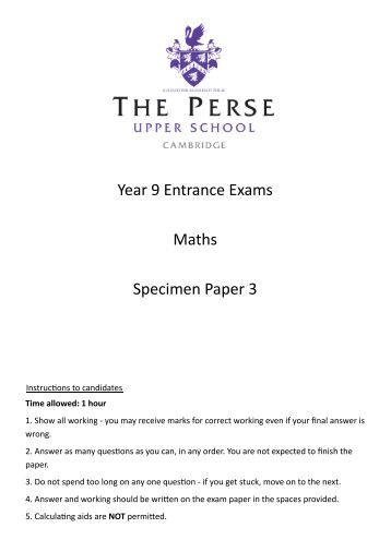 Cambridge Primary Checkpoint Maths Specimen Paper 2 2012
