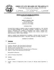 Pharmacist Licensure by Reciprocity - Ohio State Board of Pharmacy