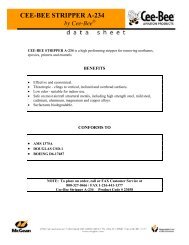 SAFETY DATA SHEET CEE BEE