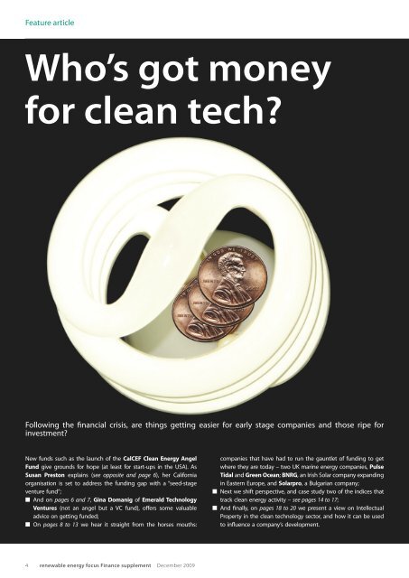 Who's got money for clean tech?