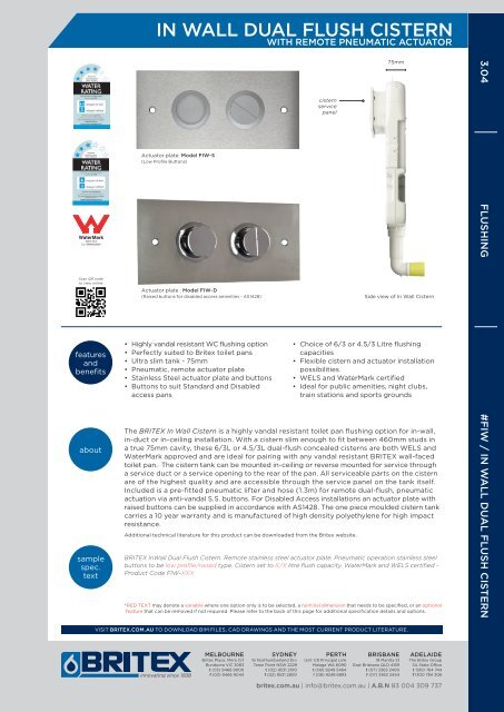 Technical Data Sheet - Britex