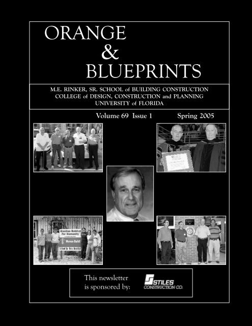 orange blueprints - M.E. Rinker, Sr. School of Building Construction ...