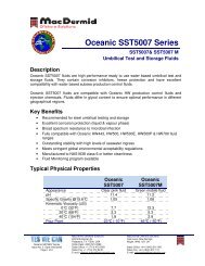 MATERIAL SAFETY DATA SHEET - MacDermid Offshore Solutions