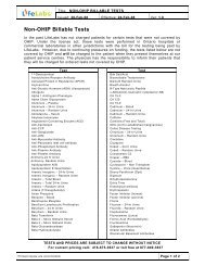 Microbiology Swab and Collection Containers - Lifelabs