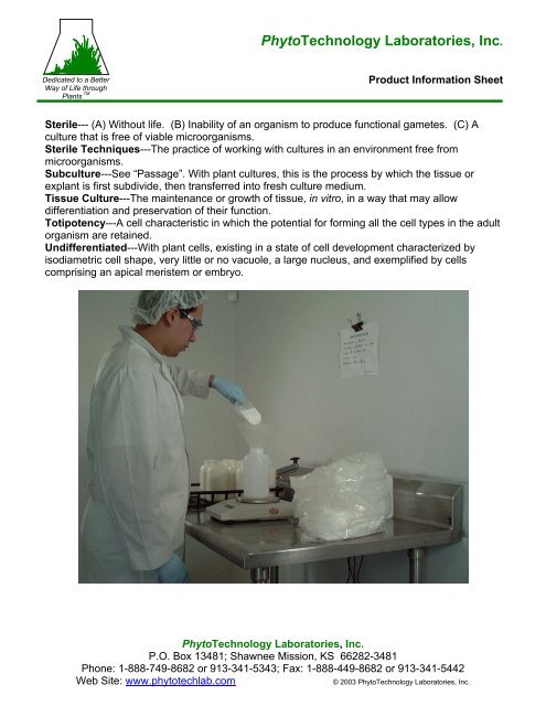 PhytoTechnology phytotechnology