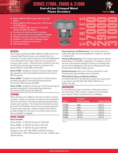 Specification Sheet - Protectoseal