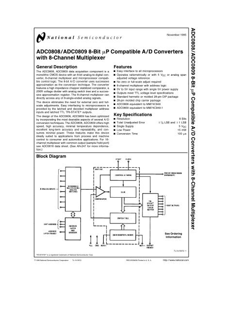 ADC0809 A/D Converter