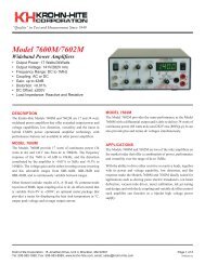 Model 6620A - Krohn-Hite Corporation