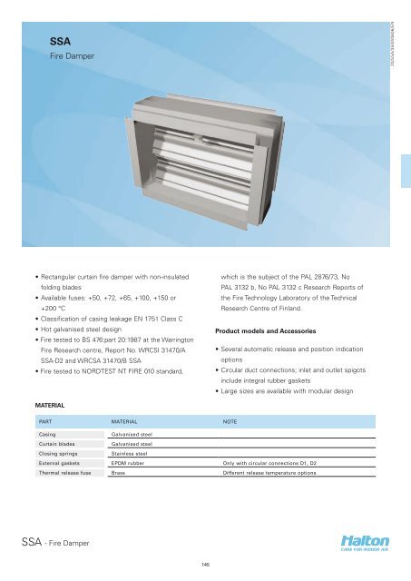 Fire Damper - Halton