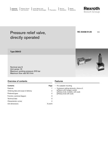 Product data sheet - Bosch Rexroth