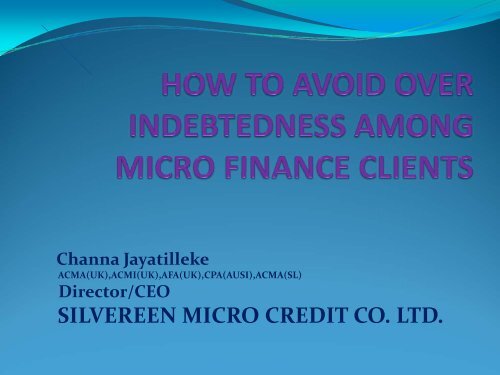 SILVEREEN MICRO CREDIT CO. LTD.