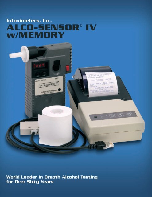 ALCO-SENSORÂ® IV w/MEMORY - Provindus