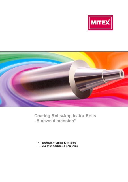 Coating Rolls/Applicator Rolls „A news dimension“