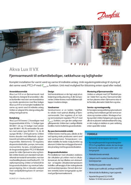 Akva Lux II VX - Danfoss Redan A/S