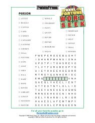 Stretch Letters - PennyDellPuzzles