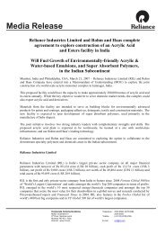 Material Safety Data Sheet - Reliance Industries Ltd