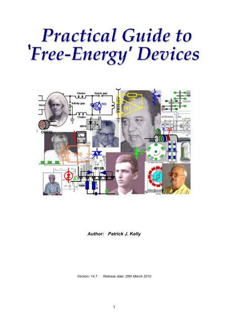 Chapter 1 - Free-Energy Devices, zero-point energy, and water as fuel
