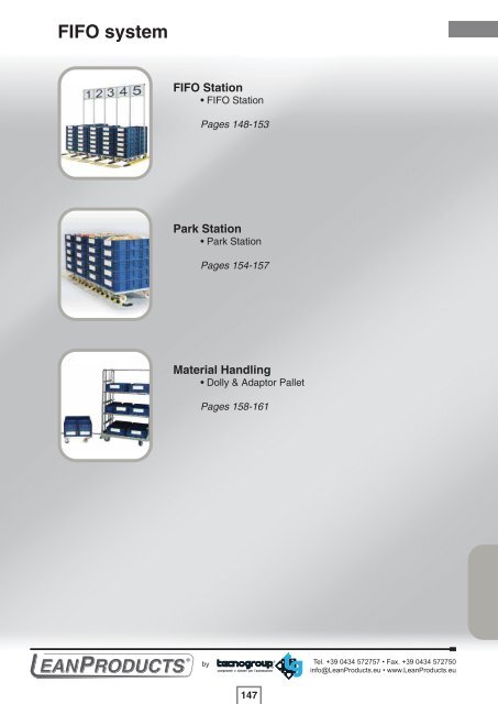 Catalog V. 2.1 - FIFO system - LeanProducts